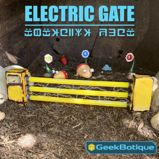 ⚡ Pikmin inspired Electric Gate (2 styles)・ STL File for 3D printing・Cults