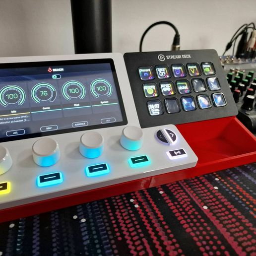 🧑‍🔧 Stream deck + Beacn create mix holder・ STL File for 3D printing・Cults