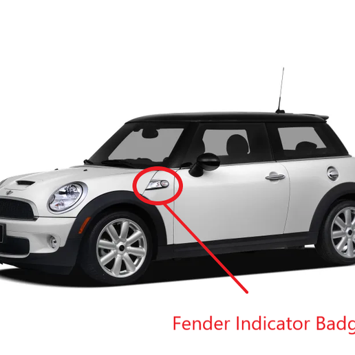 📛 Mini cooper S 2013 Fender Indicator Badge Trim・ STL File for 3D ...