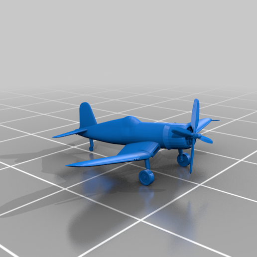 🛩️ Corsair F4U with Folded Wings・Free 3D File for ・Cults
