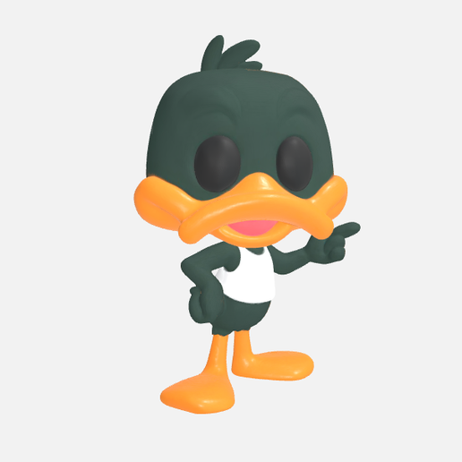 🦆 Funko Pop – Plucky Duck (Tiny Toon Adventures)・ OBJ File for 3D ...
