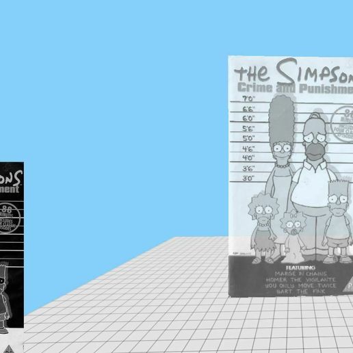 👾 Los Simpson Crimen y Castigo -tile・Archivo STL para Impresión 3D y ...