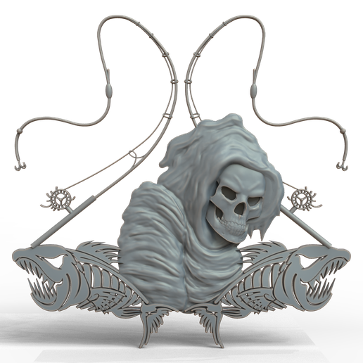 📁 3D Model STL File for CNC Router Laser & 3D Printer 2288. FISHING ...