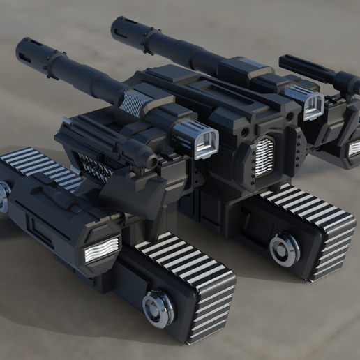 Archivo 3D Huntress - 100 Ton Assault Tank - ArtilleryMech 💯 ・Design ...