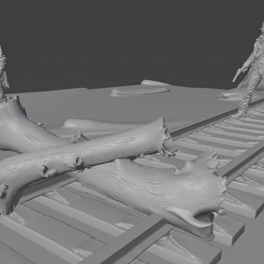 🚆 Wild West Train Robbery Diorama STL for 3D Printing・ STL File for 3D ...