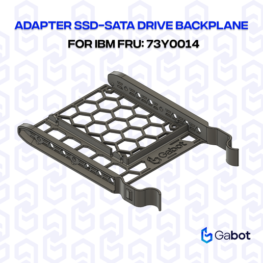 STL file Adapter SSD HDD SATA Drive Backplane for IBM 🛠️ ・3D printable ...
