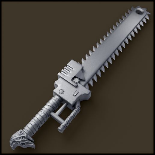 🛰 Chainsword 3D Model - Space Marine Cosplay Weapon・ STL File for 3D ...