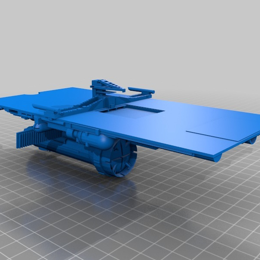 🚢 Flattop Ship (2/3) "Carina" from Galactica ragtag fleet・Free 3D File for ・Cults