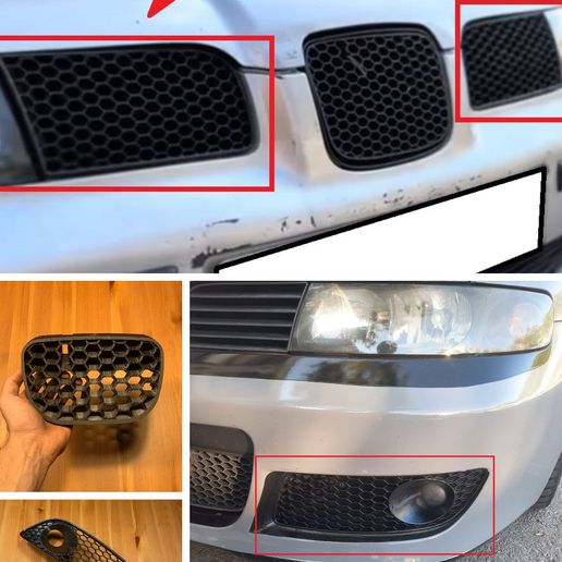 STL file ALL GRILLE FOR SEAT LEON CUPRA MK1 💺 ・3D printable model to ...