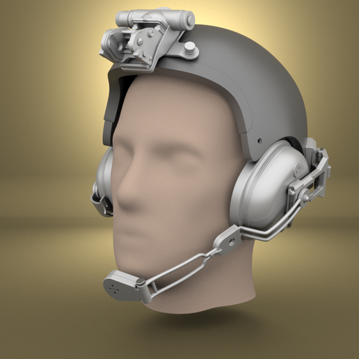 🔫 Airsoft ILC Dover Integrated Ballistic Helmet Hollow body・ STL File ...