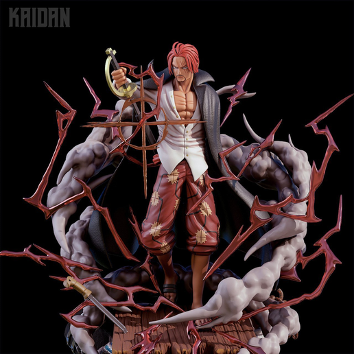 3D file one piece shanks 🎨 ・Model to download and 3D print・Cults