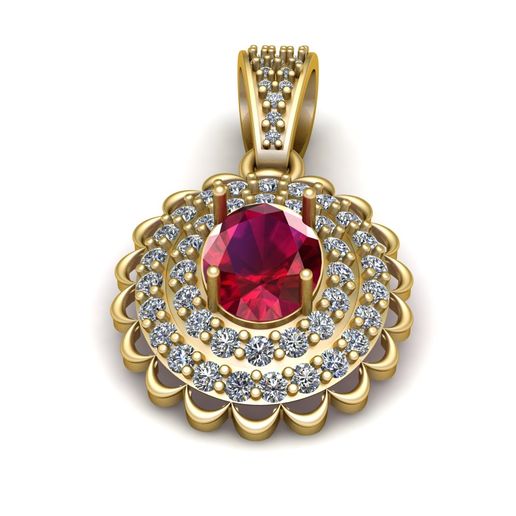 STL file Madrasi Style Marquise Oval Pendant 3D Printable Model 🔑 (OBJ ...