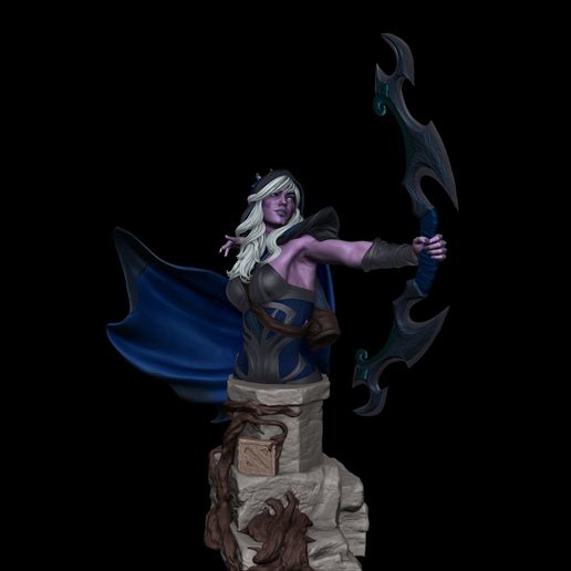 🗿 Drow Ranger Dota 2 Statue 3D Print Model・ 3D File for 3D printing・Cults