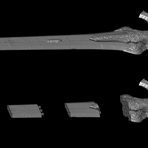 🎨 GREATSWORD OF ARTORIAS Life Size STL Fan Art Model・ STL File for 3D ...