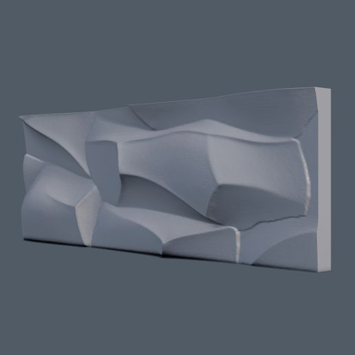 🪨 Stone Wall Panel – Rock Relief Decorative Wall Block・ STL File for 3D ...