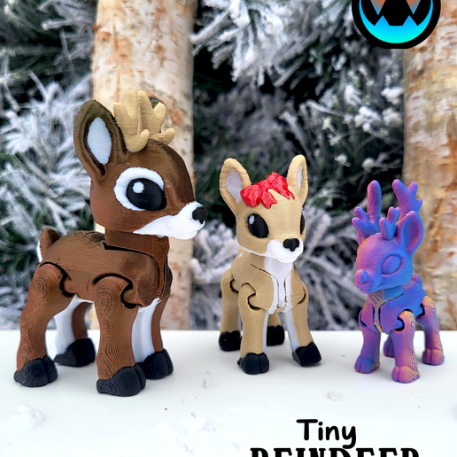 🦌 Tiny Reindeer・ 3D File for 3D printing・Cults