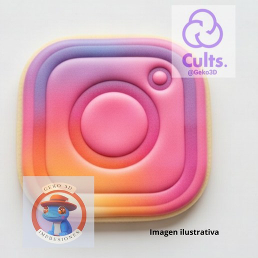 🍪 Instagram Cookie cutter (Instagram Cookie cutter)・ 3D File for 3D ...