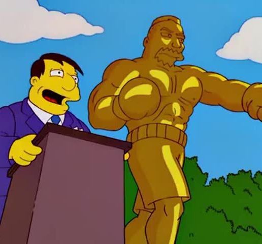 🗿 Drederick Tatum Statue (Simpsons Mike Tyson)・ STL File for 3D ...