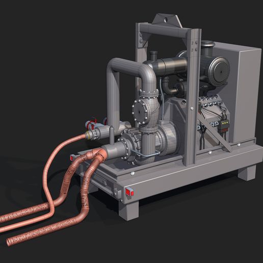🚰 Water transfer pump・ STL File for 3D printing and CNC machining ...