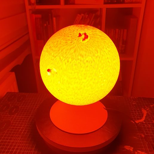 3D printing Planet Lamp -- Sun -- 3D Print Ready • made with Bambu Lab ...