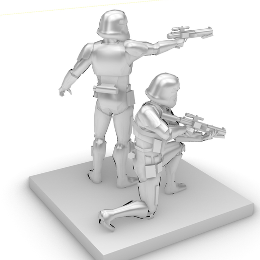 ⭐ First Order Trooper - Star Wars: Galaxy of Heroes・ STL File for 3D ...