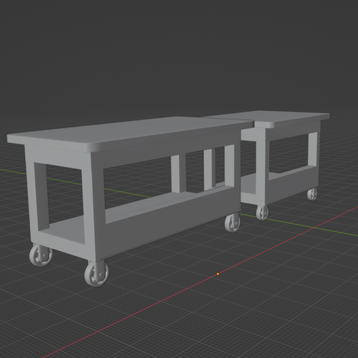 🚗 Rolling Workbench 72" and 48" Diorama Display 1-25 Scale Model Car ...