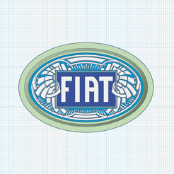 3D printable Fiat Logo (1908) • made with Anycubic Photon Mono 2・Cults