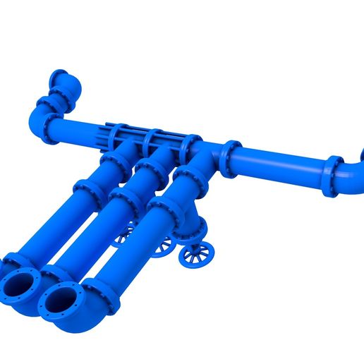 🧞‍♂️ Industrial Pipes / Industrial Pipes stl・ STL File for 3D printing ...