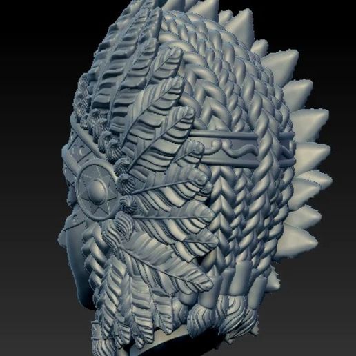 👩 Woman Indian Chief・ STL File for 3D printing・Cults