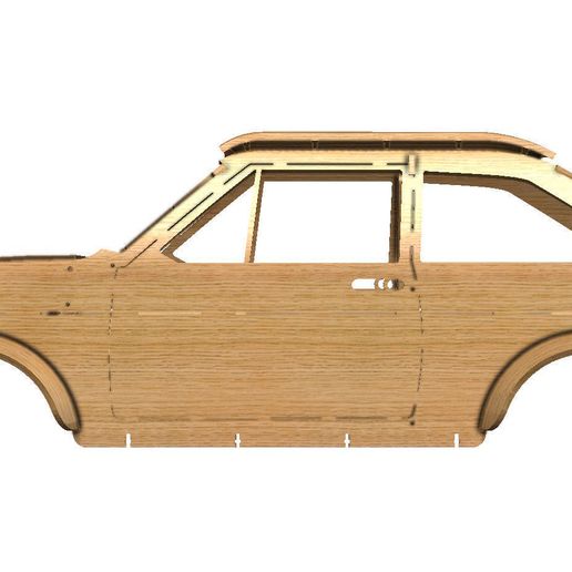 🚙 Ford Escort MK2 tot rod car bodyshell・ STL File for 3D printing・Cults