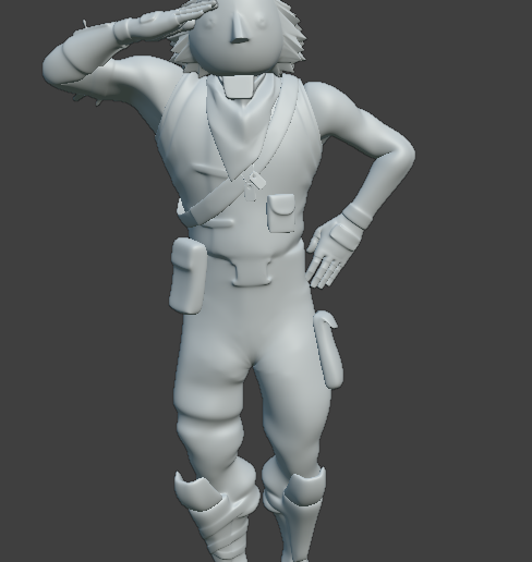 🫡 Crackshot - Fortnite Army Salute Pose | 3D Printable STL | Holiday ...