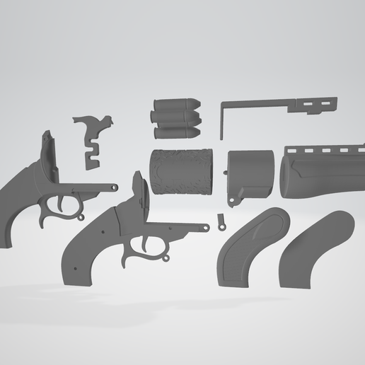 🔫 The Ghouls Gun from Fallout TV show・ 3D File for 3D printing・Cults