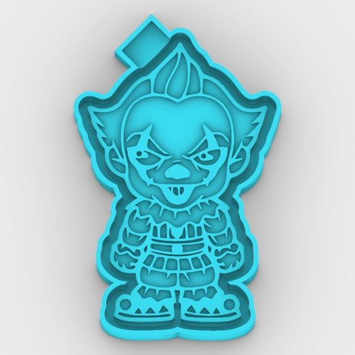 🎃 Pennywise - horror halloween 020305 - freshie mold - STL for silicone ...
