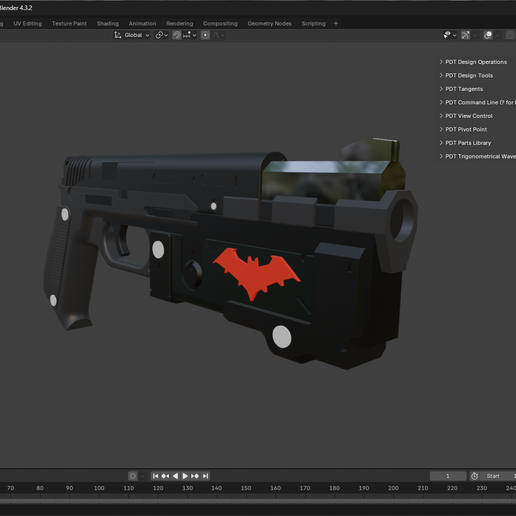 🔫 Red Hood gun・ STL File for 3D printing・Cults
