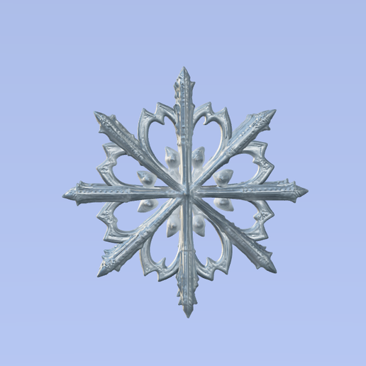 STL file Snowflake 01 ️ ・3D print object to download・Cults