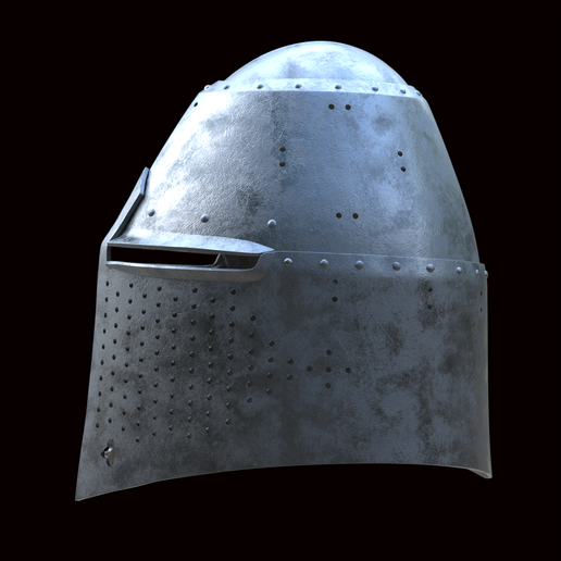 🪖 Helm of Sir Richard Pembridge・ STL File for 3D printing・Cults