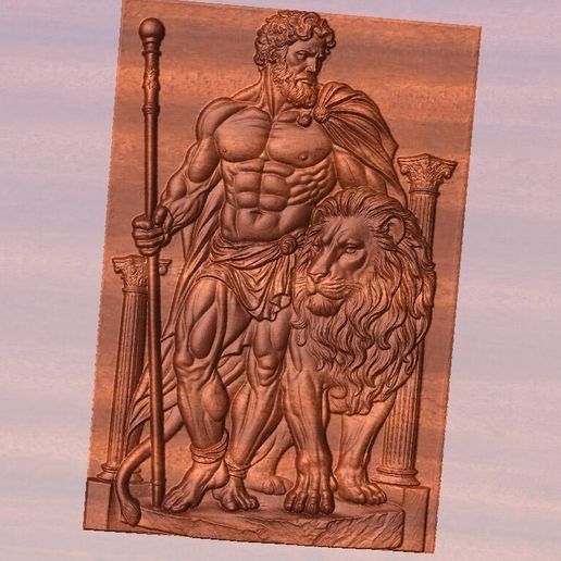 👾 Samson power of resilience grayscale・ 3D File for 3D printing・Cults