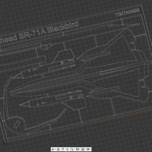 🧞‍♂️ Lockheed SR-71 Blackbird + Stand Kit Card・Free 3D File for ・Cults