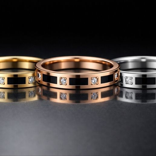 💍 Minimal Epoxy Ring 3mm with Cubic – Jewelry CAD STL・ 3D File for 3D ...