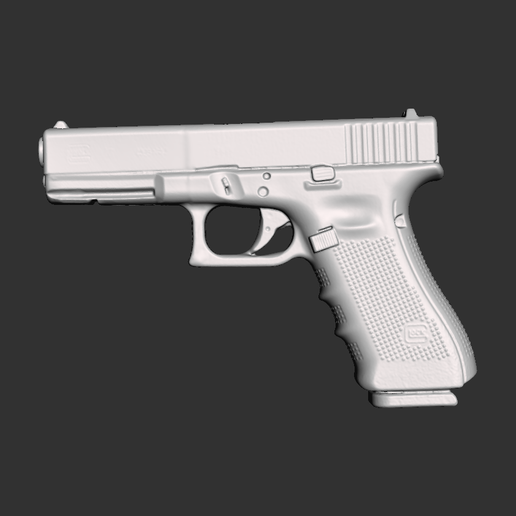 🔫 Glock 17 Gen4 Real Size Scan 3D Gun Mold・ STL File for 3D printing・Cults