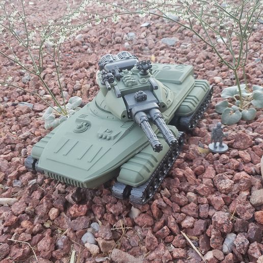 🪖 Renegar Superheavy Tank (Base Model) - 28mm (1/56th Scale)・ 3D File ...