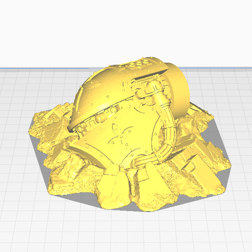 ⚔ Destroyed Warlord Titan Head・Free STL File for 3D printing・Cults