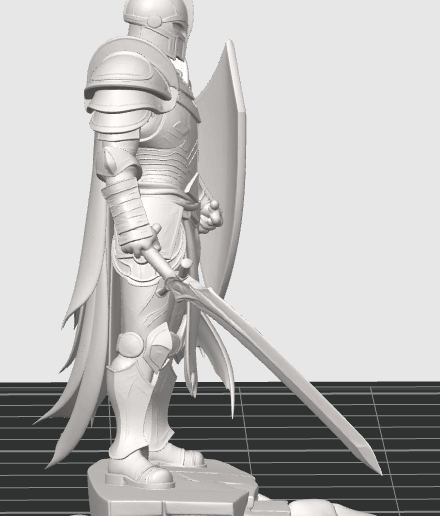 🎲 Void Paladin - Knight of the Luminous Order STL (Grimdark Miniature ...