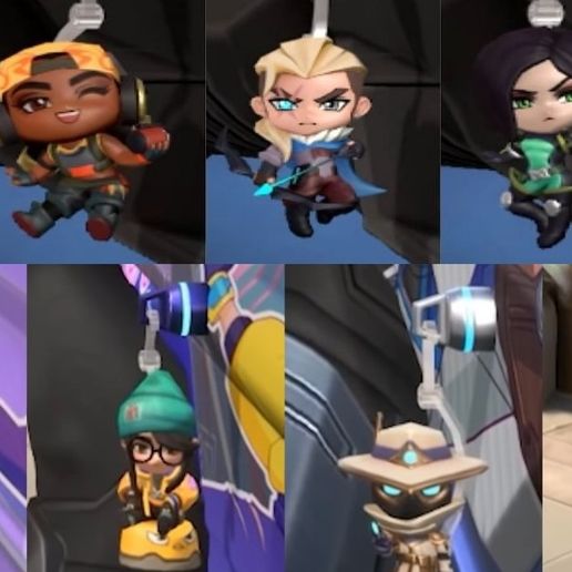 🗝️ ¡VALORANT FULLSET VAL GO! CHIBI BUDDIES・Archivo STL para ・Cults