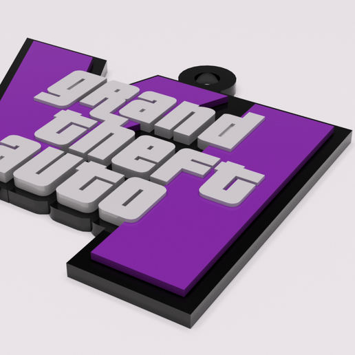 STL-Datei GTA VI KEYCHAIN - GTA VI Schlüsselbund 🗝️ ・Vorlage für 3D ...
