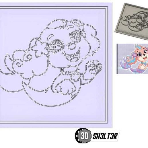 coral coloring page paw patrol