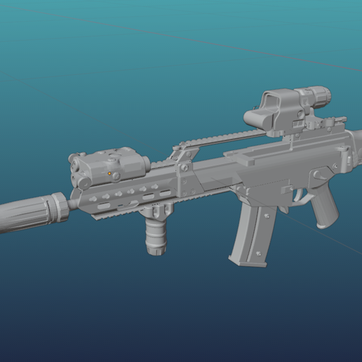 🦸 G36 customized for figurines・ 3D File for 3D printing・Cults