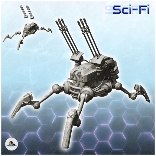 STL file Phoreus combat robot (5) - Future Sci-Fi SF Post apocalyptic ...