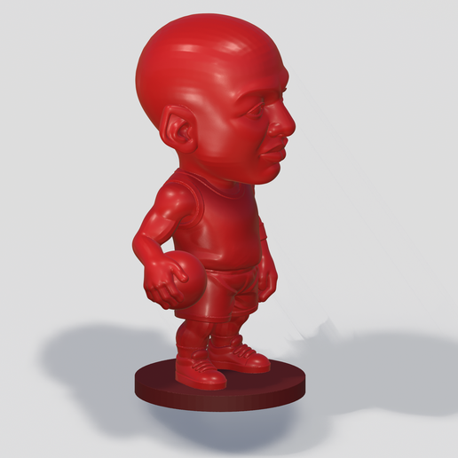 🇯🇴 Download Michael Jordan Chibi STL - NBA Legend 3D Model for Printing ...