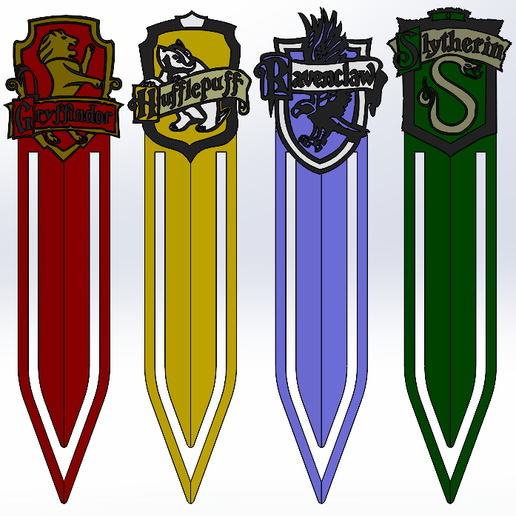 🔖 Harry Potter Bookmarks・ STL File for 3D printing・Cults